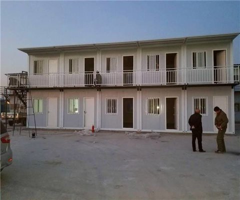 Casa prefabricada de la casa del envase del dormitorio del estudiante de la segunda planta con 1 dormitorio/1 balcón/1 cuarto de baño