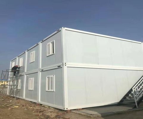 Casa del envase del blanco los 20ft/aluminio modulares de los hogares - cubra con cinc la hoja de acero del color