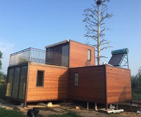 Casa del envase del blanco los 20ft/aluminio modulares de los hogares - cubra con cinc la hoja de acero del color