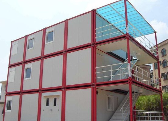 Steel Container House Prefab , Mobile Modular Shipping Containers For Sentry Box House