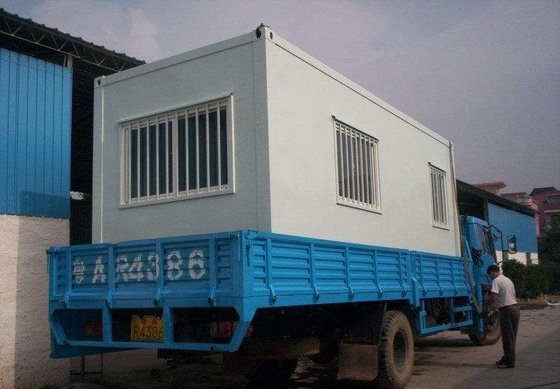 Steel Container House Prefab , Mobile Modular Shipping Containers For Sentry Box House
