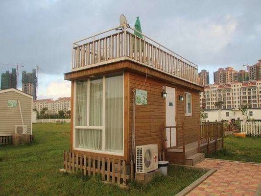 Casa galvanizada del contenedor del acero los 20ft de Q235B tiempo de la vida de 20 años