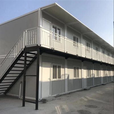 casa prefabricada movible del envase con el hogar del contenedor del panel de pared de bocadillo de la fibra de vidrio de 75m m