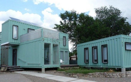 Stackable Luxury Home Container House Prefab Cement Fiber Board Floor