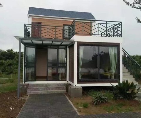 Puerta abierta prefabricada del marco de acero de la estructura de acero de la casa ligera del envase sola