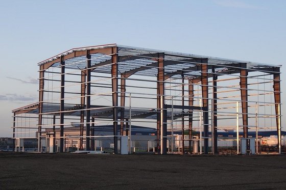 Prefabricated Steel Structure Workshop And Warehouse With High / Low Span