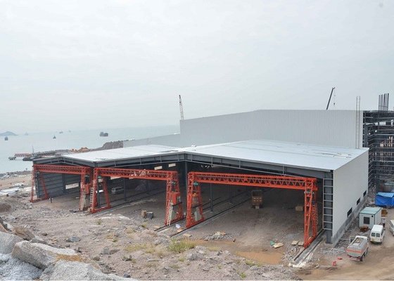 Heavy Steel Structure Workshop Prefabricated Multiple Span Design Anti Seismic