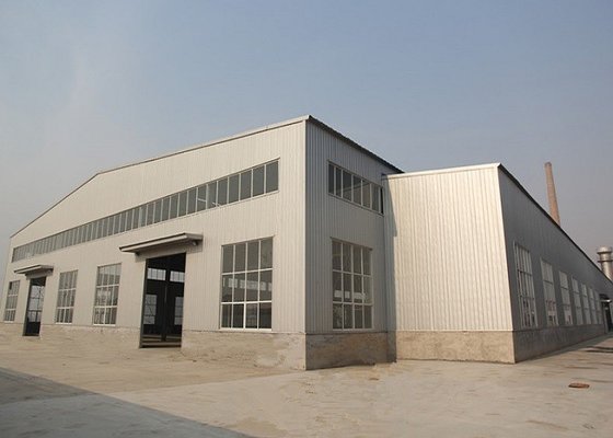 Ready Made Steel Structure Workshop Beautiful Appearance ISO SGS Approved