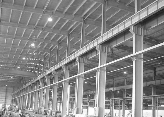 Large Metal Frame Workshop / Modular Steel Buildings With Parapet Wall