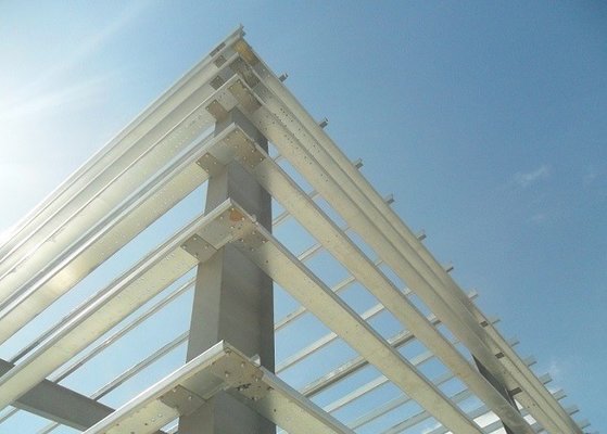 ISO Approved Two Spans Two Story Steel Building Light Gauge Steel Structures