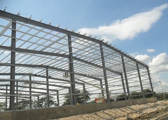 ISO Approved Two Spans Two Story Steel Building Light Gauge Steel Structures