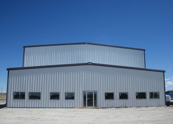 Stable Prefab Steel Structure Building Metal Frame Workshop With Administration Office