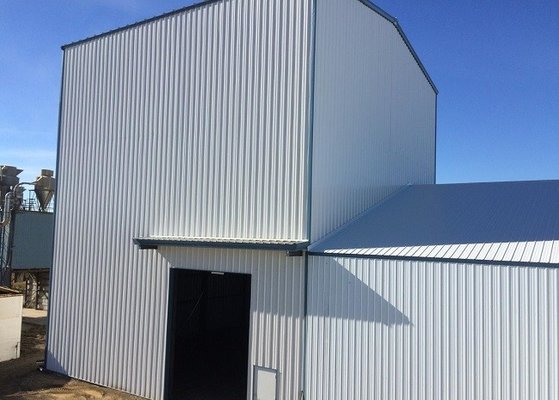 High Rise Prefab Steel Structure Building Metal Frame Storage Sheds Painting Finished