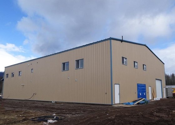Small Processing Prefab Steel Structure Building Workshop Shed With Office Building
