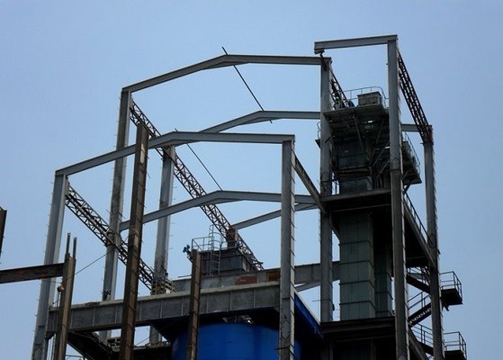 Cement Plant Industrial Steel Frame Buildings Multi Storey Steel Frame Construction