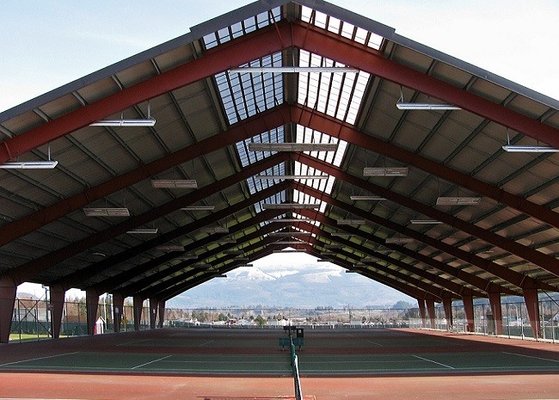 Multipurpose Prefab Steel Frame Homes / Modern Steel Prefab Homes For Sports Center