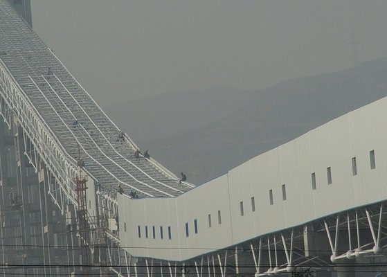 Pre Engineered Belt Conveyor Structure Ready Made Steel Structures For Cement Plant