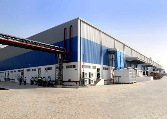 High Rise Pre Built Steel Structure Industrial Building With Design Drawing