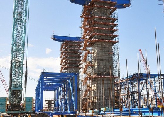 Durable Belt Conveyor Structure Light Steel Frame Structure For Copper Mining