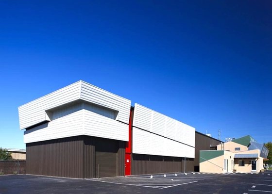 Clear Span Premade Steel Buildings With A Attached / Two Story Office Building