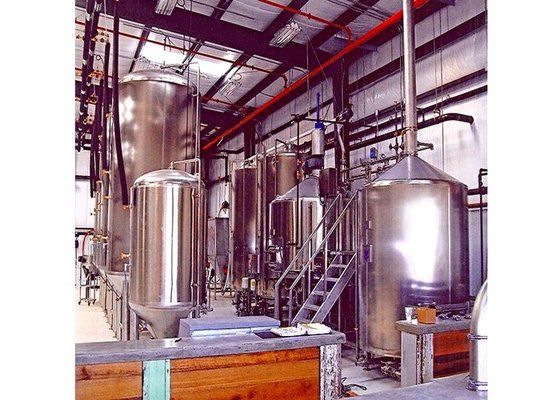 Beer Brewing Facility Steel Frame Workshop With Translucent Roof Panels