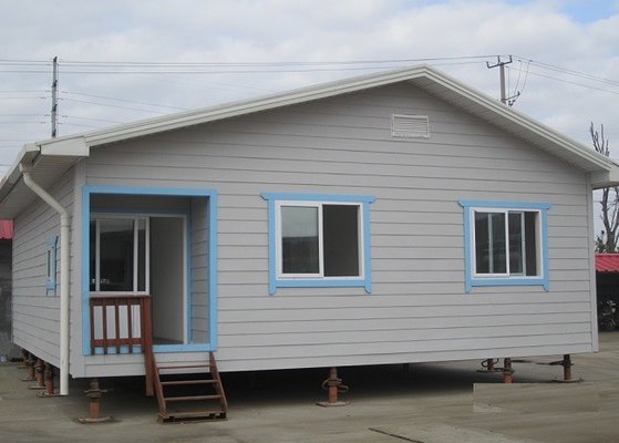 Galvanized Prefab Steel Houses With Fiber Cement Board ISO Approval