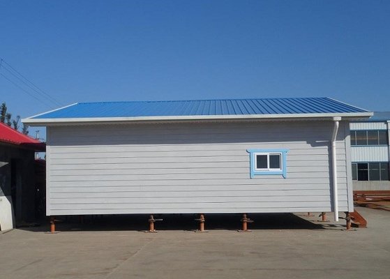 Galvanized Prefab Steel Houses With Fiber Cement Board ISO Approval
