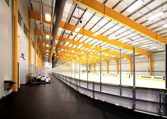 Painting Steel Frame Building Kits / Steel Structure Building For Ice Sport Center