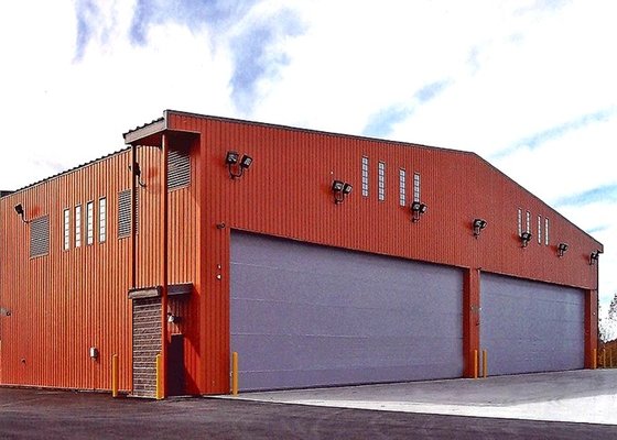 Military Base Aircraft Building Steel Structure Hangar For Drum Storage