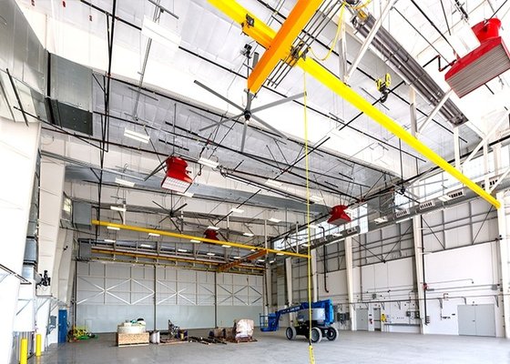 Air Force Base Q235B Steel Hangar Buildings With 5 Ton Crane System