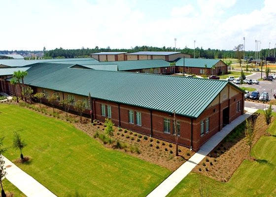 Corrugated Roof Sheets Prefab Steel Structure Building H Beam Supported CE Certified