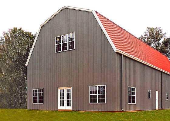 High Rise Corrosion Protection Metal Frame Storage Building Agricultural Storage Barn