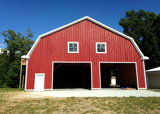 High Rise Corrosion Protection Metal Frame Storage Building Agricultural Storage Barn
