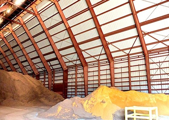 Large Span H Section Industrial Steel Frame Building For Processing Cattle Feed