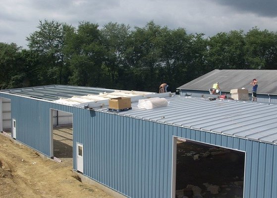 Bolts Connection Steel Structure Workshop For Wood Waste Processing Plants