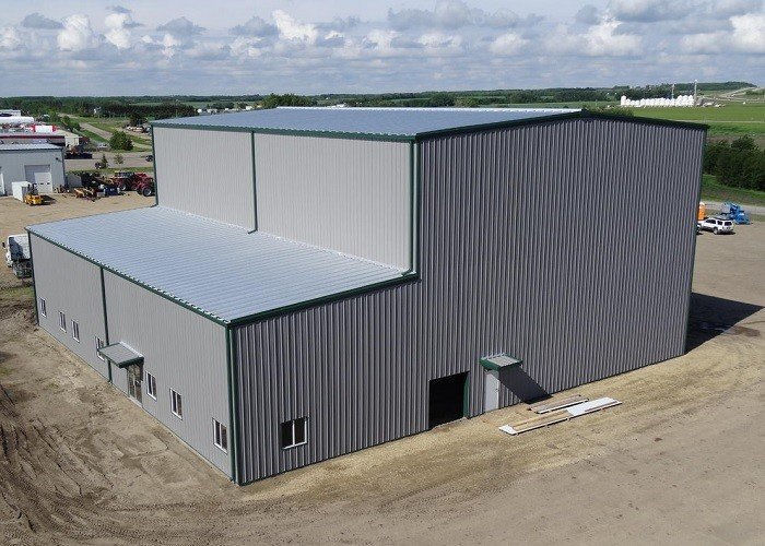 Prefabricated Steel Structure Workshop And Warehouse With High / Low Span