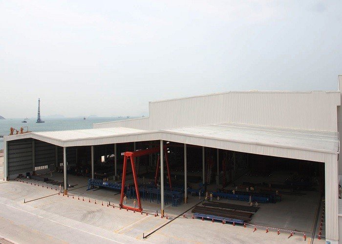 Heavy Steel Structure Workshop Prefabricated Multiple Span Design Anti Seismic