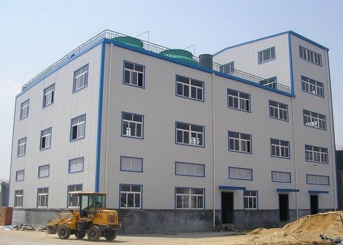 High Rise Multi Story Pre Built Steel Buildings , Food Processing Metal Workshop Building