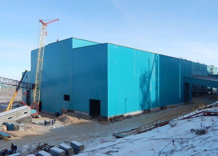 High Rise Multi Story Steel Building , Stable Industrial Prefab Steel Workshop