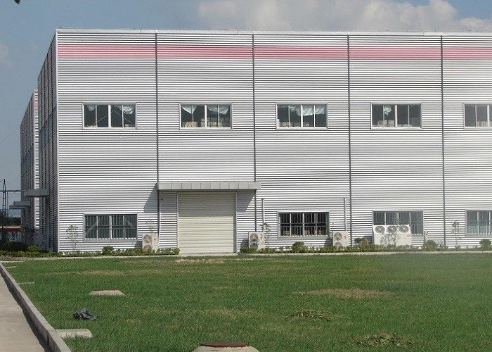 Large Metal Frame Workshop / Modular Steel Buildings With Parapet Wall