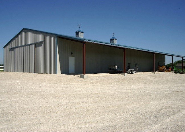 Light Gauge Prefab Steel Structure Building Farm Steel Structures 200km/H Anti Wind