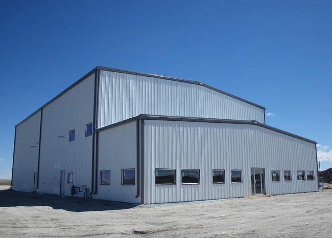 Stable Prefab Steel Structure Building Metal Frame Workshop With Administration Office