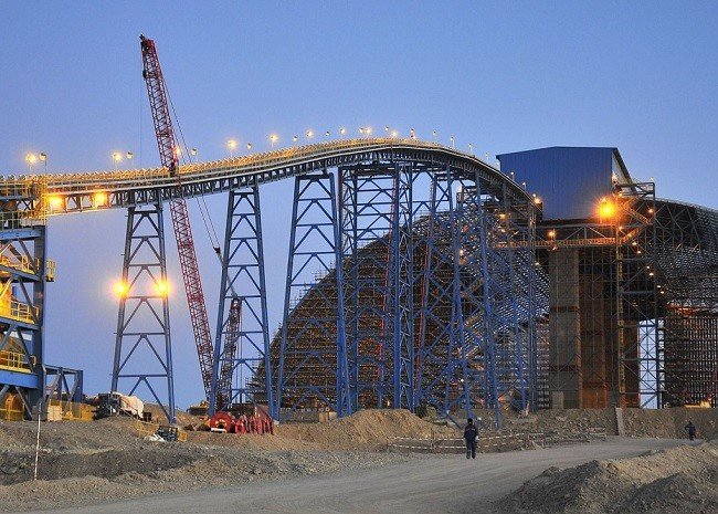 Durable Belt Conveyor Structure Light Steel Frame Structure For Copper Mining