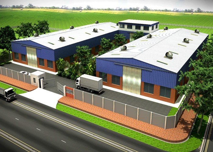Easy Assembly Prefab Steel Workshop / Steel Garage Workshop For Logistics