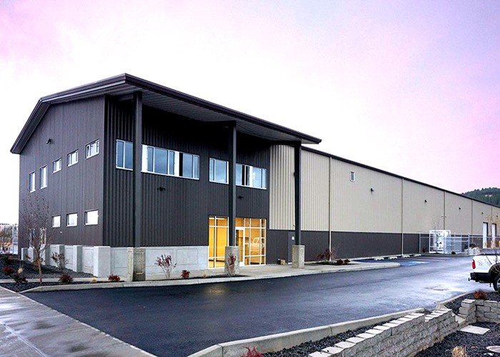 Clear Span Premade Steel Buildings With A Attached / Two Story Office Building