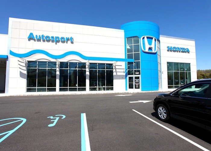 Honda Auto Dealership Peb Steel Structure Workshop With Glass Curtain Wall