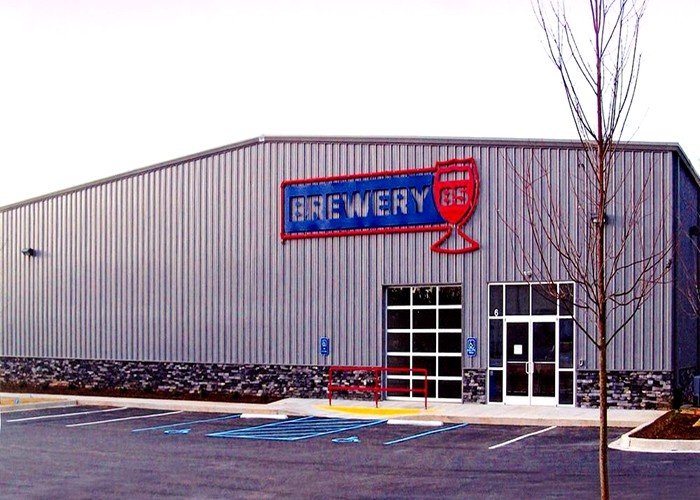 Beer Brewing Facility Steel Frame Workshop With Translucent Roof Panels