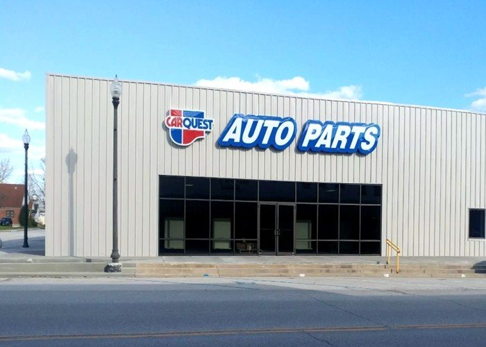 Galvanization Commercial Steel Frame Buildings For Aftermarket Auto Parts Retail