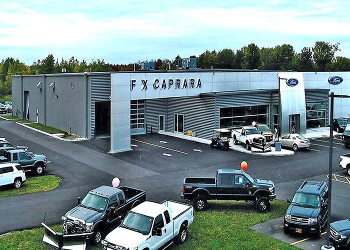 Ford Auto Dealership Steel Structure Workshop Stable With Facade Entrance