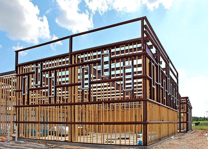Prefabricated Steel Light Gauge Steel Structures Multiple Wall Panel Color